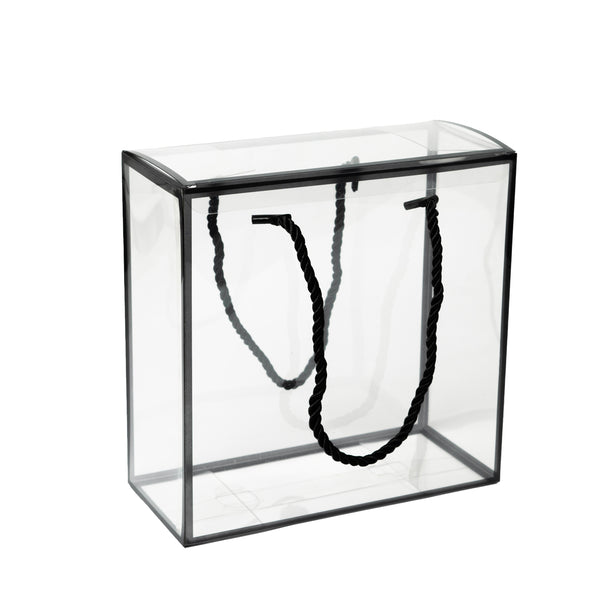 TRANSPARENT PVC HAMPER BOX WITH ROPE HANDLE - 8*3.5*8 INCH (PVC-HB02 ...